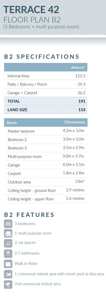 TERRACE 42 - B2 - 4 bedroom - Brookview